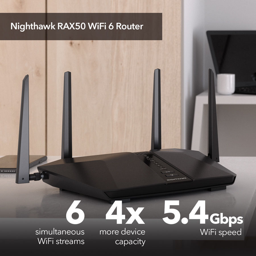 NETGEAR: Networking Products Made For You. AX5400 WiFi 6 Router (RAX50)